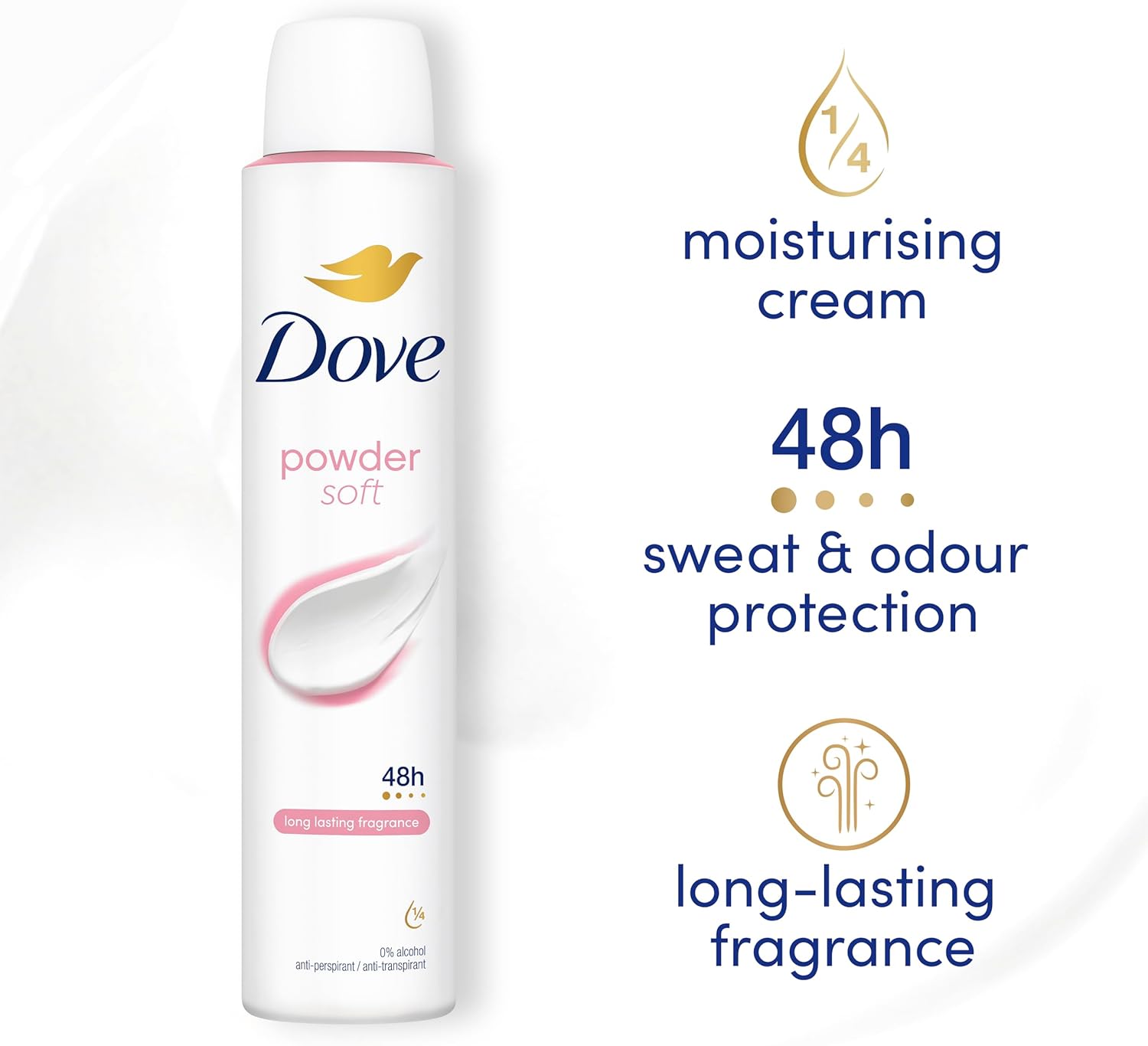 Dove Powder Soft Antiperspirant Deodorant 200 Ml - Velora Drogisterij